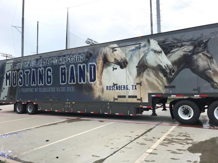Lamar Consolidated High School Marching Band Semi Equipment Trailer ...